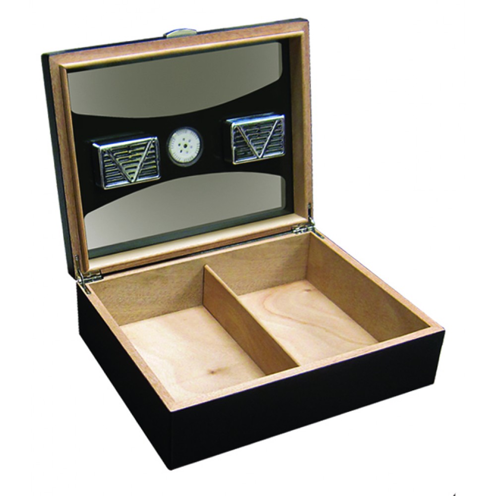 Delano 100 Ct. Black Humidor – Planet Cigars